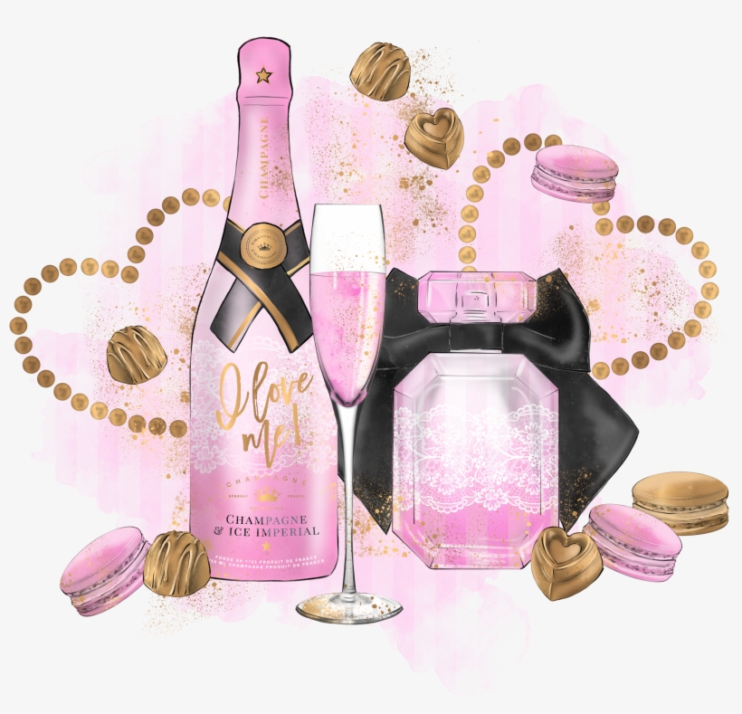 Valentine Pink Champ - Champagne - 2400x2400 PNG Download - PNGkit