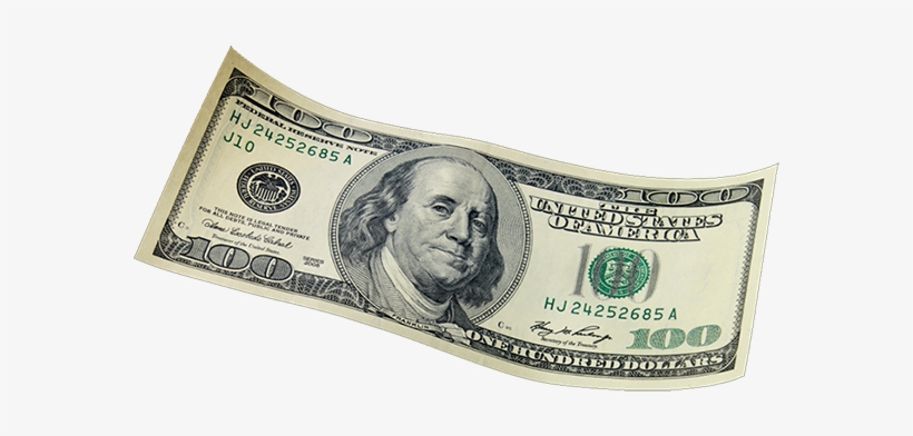 $100 Dollar Bill - Dollar White Background - 600x351 PNG Download - PNGkit