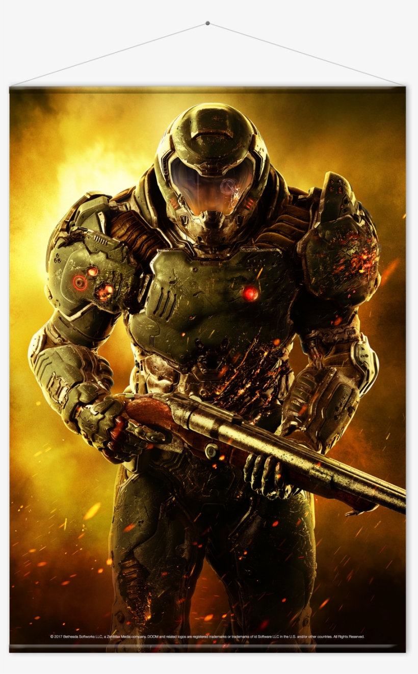 The Bethesda Store Europe - Doom Wall Scroll - 1500x1500 PNG Download ...