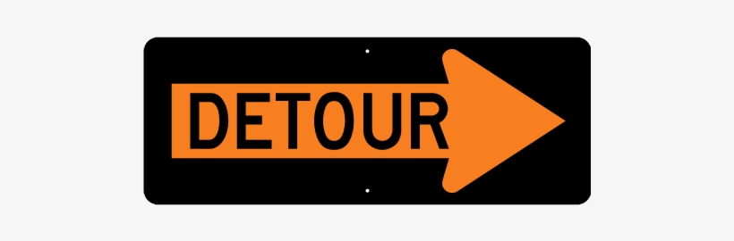 Download Transparent Related Products - Detour Sign - PNGkit