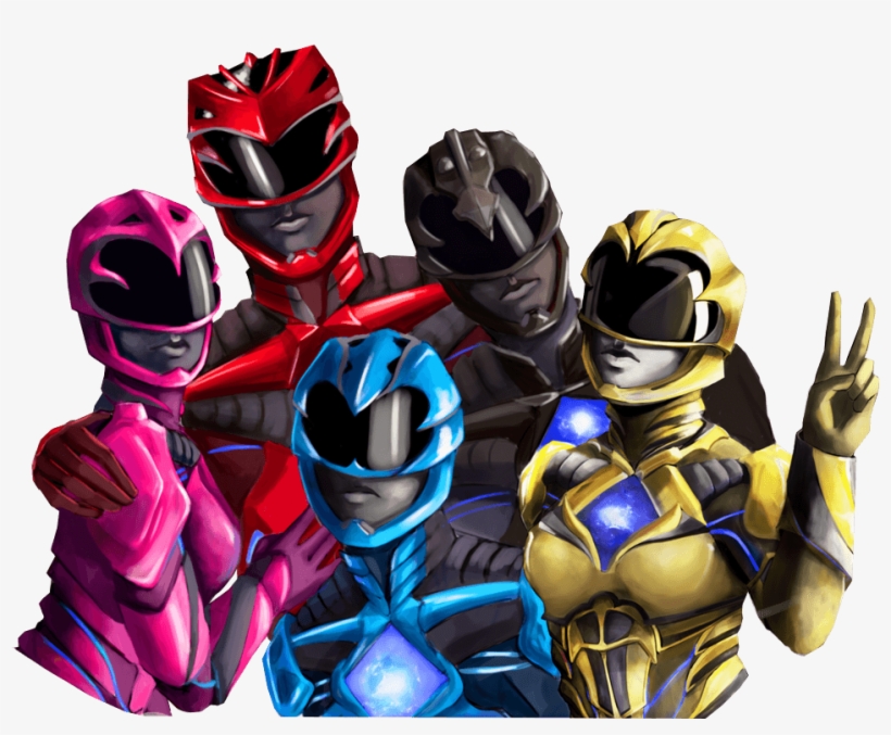 Download Transparent Power Rangers Group Sticker - Power Rangers ...