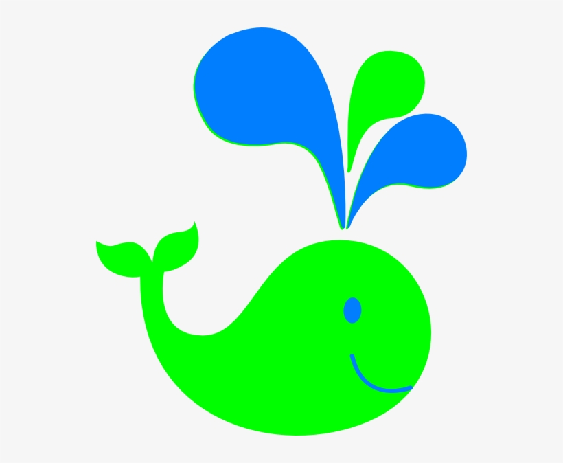 This Free Clipart Png Design Of Blue Green Whale - 540x594 PNG Download - PNGkit