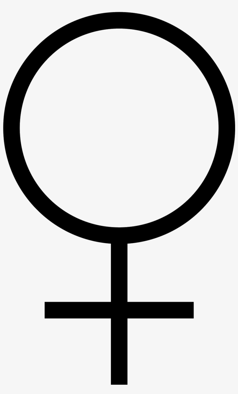 It Is The Symbol For Females, Opposite Of The Male - Cross - 1600x1600 ...