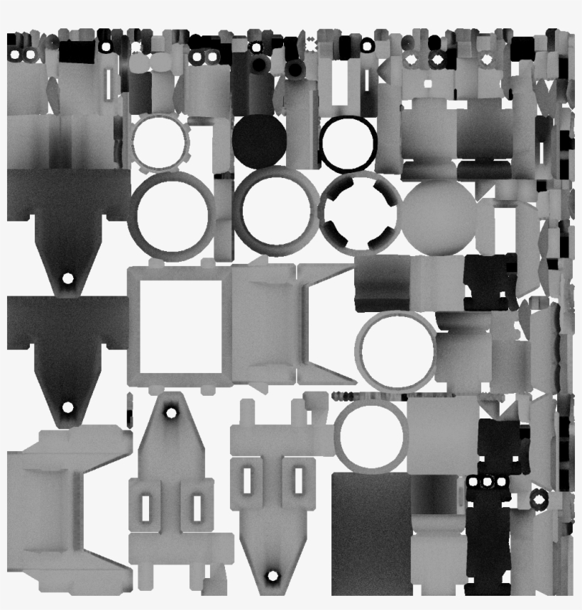 Ambient Occlusion Map Dots - Blender Ambient Occlusion Dots - 1024x1024 ...