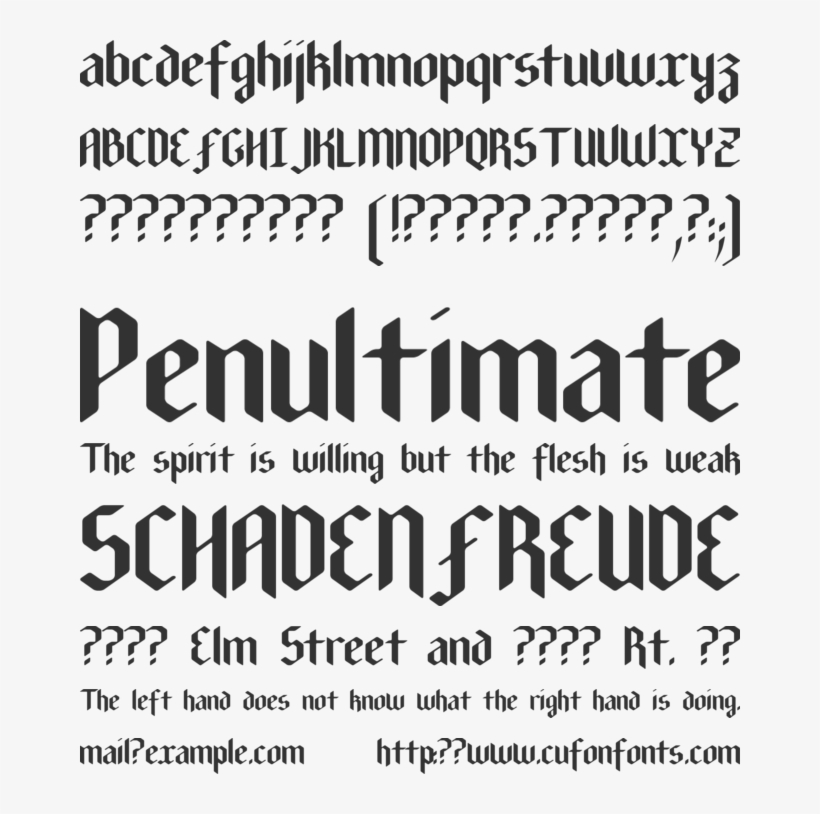 New Gothic Textura Font Preview - Fixedsys Font - 660x734 PNG Download ...