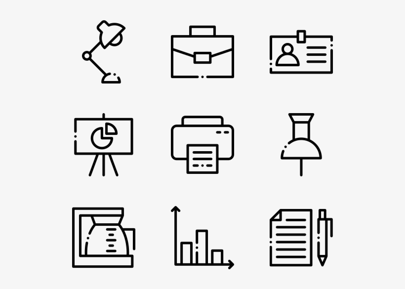 Office - White Png Icons - 600x564 PNG Download - PNGkit