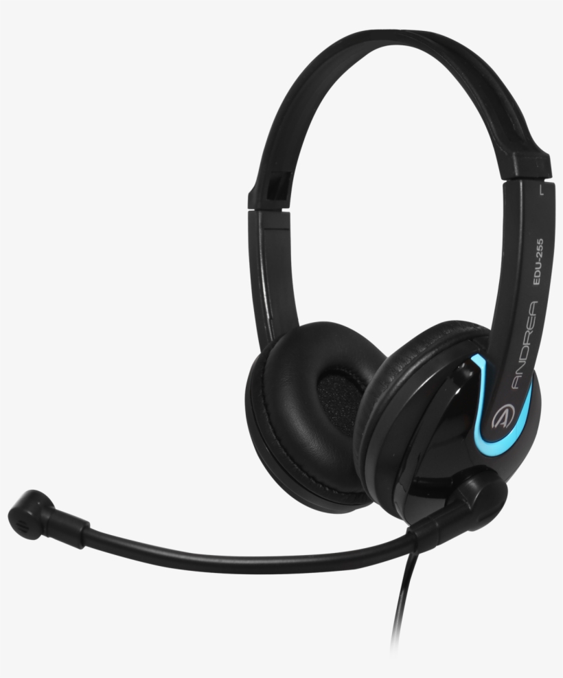 Adjustable On-ear Headset With Blue Led Light On Sides - Voice Input ...
