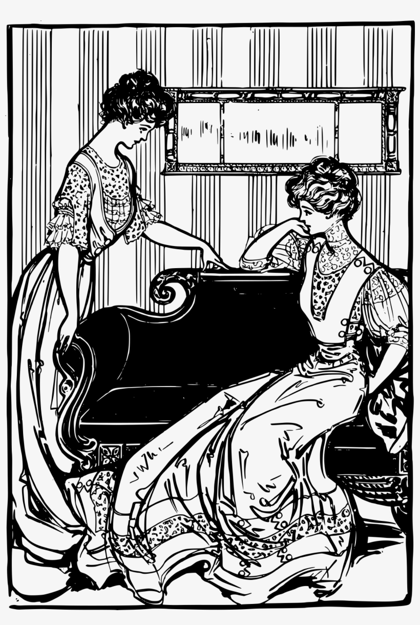 This Free Icons Png Design Of Two Women In Dresses - 1669x2400 PNG ...