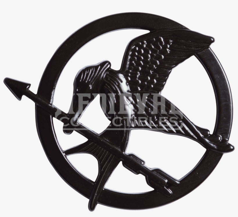 Katniss Black Mockingjay Pin - Mockingjay Pin Black - 850x850 PNG ...