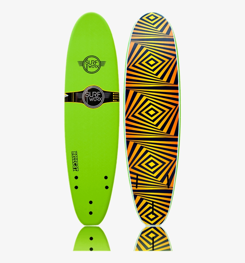 A Surfworx Hellcat Minimal Apple Green - Surfboard - 390x800 PNG ...