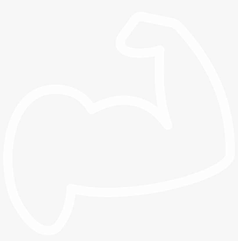 Flexing Bicep Muscle Line Icon - Emblem - 1024x1024 PNG Download - PNGkit