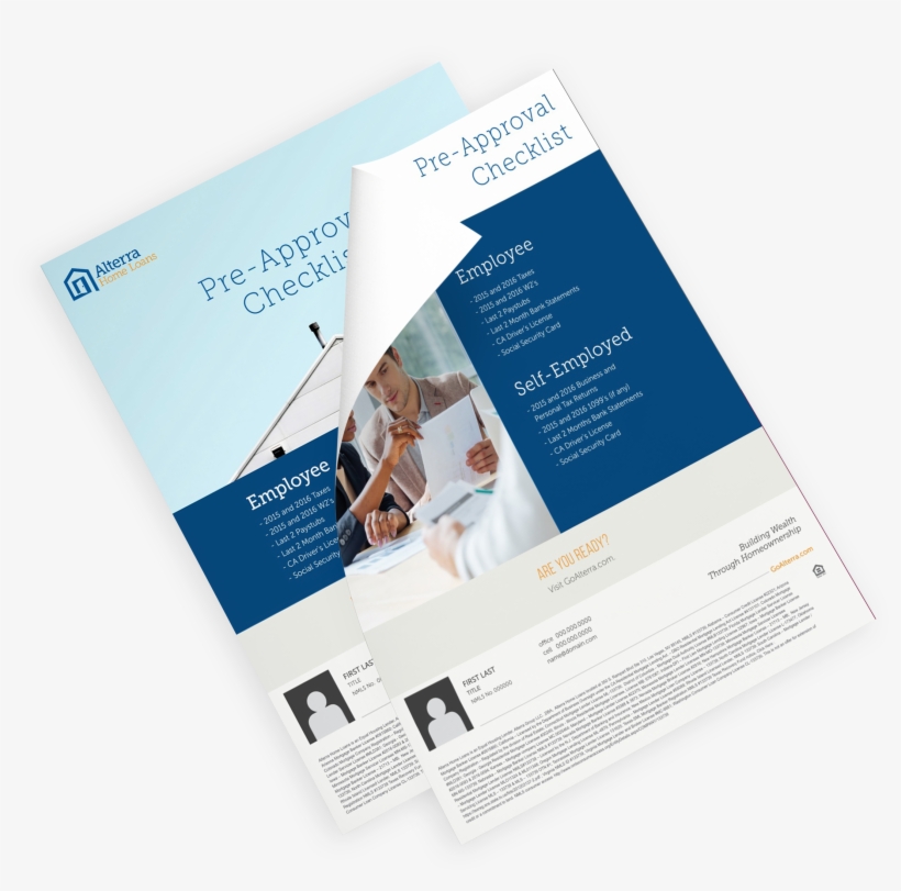 Pre Approval Checklist - Brochure - 2231x2180 PNG Download - PNGkit