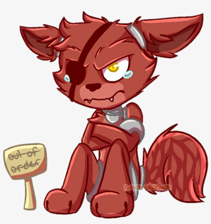 Download Transparent Foxy Sticker - Chibi Foxy - PNGkit