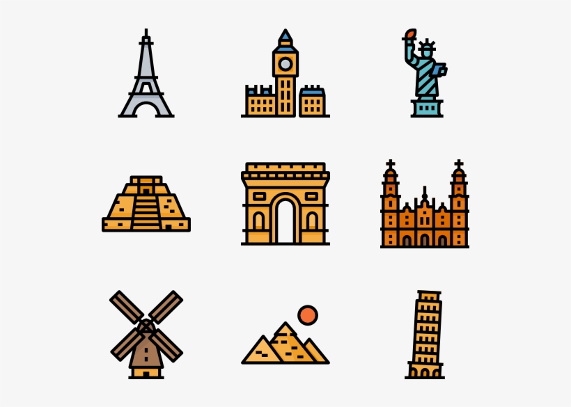 Landmarks - Paris Icon Png - 600x564 PNG Download - PNGkit