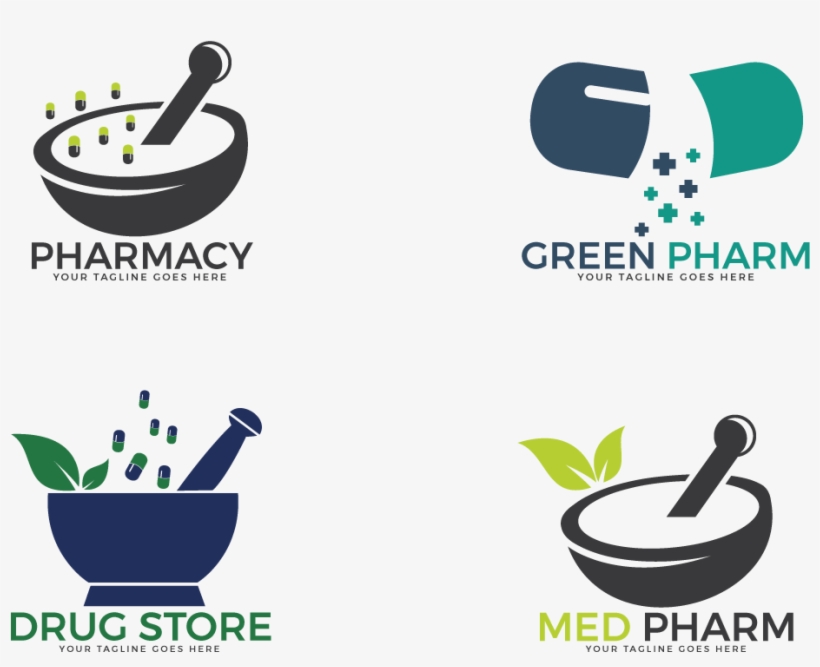 Download Transparent Set Of Pharmacy Logos - Logo Of Pharmaceutical ...