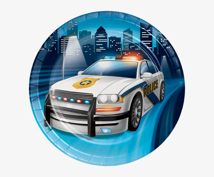 Police Party Dessert Plates - Policeman Birthday Plates - 600x600 PNG ...