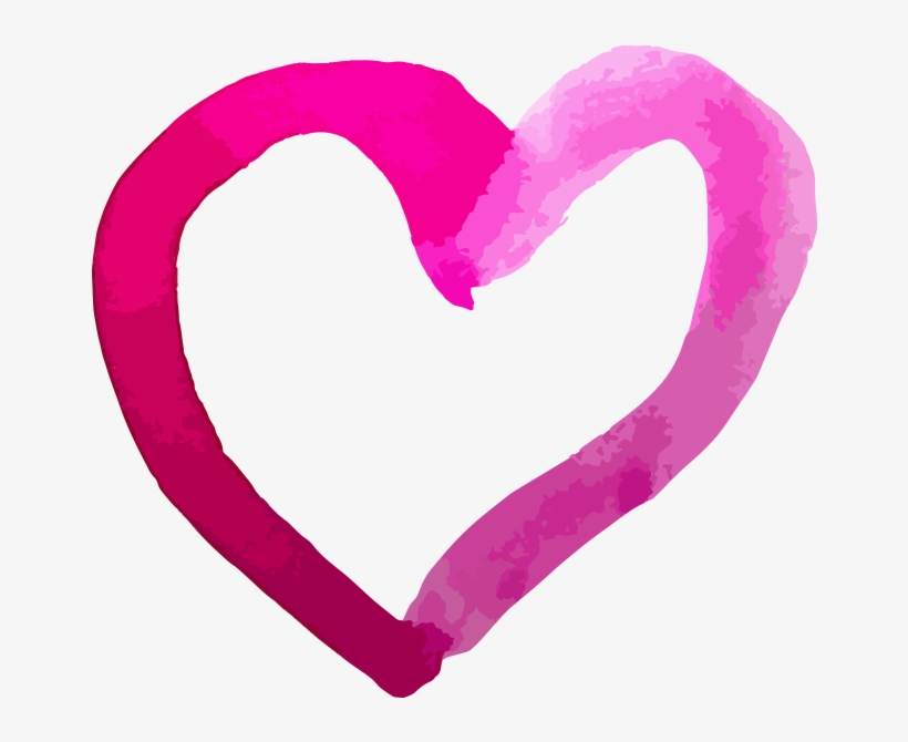 Watercolor Heart Png Transparent - Valentine's Day - 1000x824 PNG ...