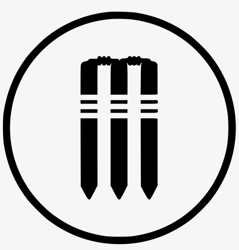 Cricket Stumps Wicket Bails One Day Test Svg Png Icon - Cricket Stump ...