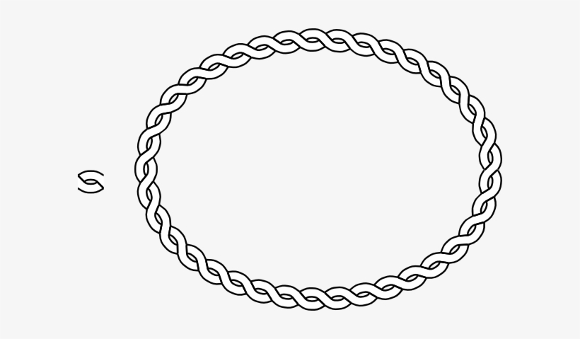 Vector Library Rope Border Oval Clip Art At Clker - Vector Border ...