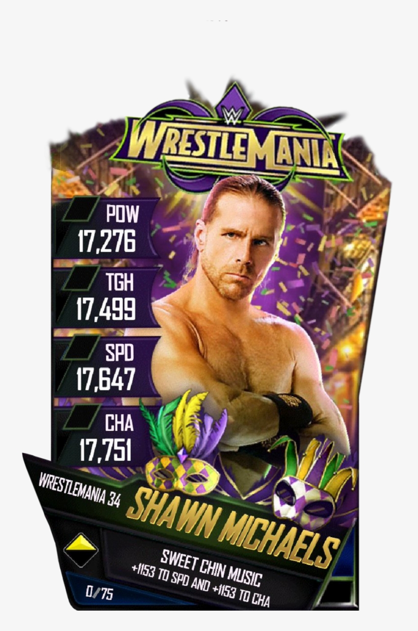 Shawnmichaels S4 19 Wrestlemania34 - Wwe Supercard Wrestlemania 34 ...