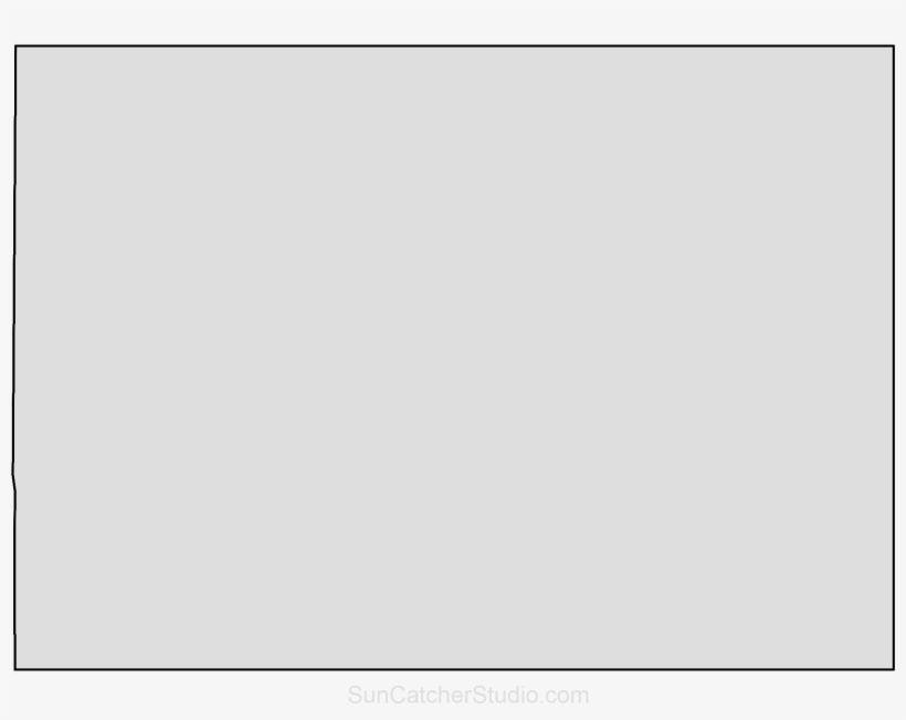 Colorado Map Outline Shape State Stencil Clip Art Scroll - Ivory ...