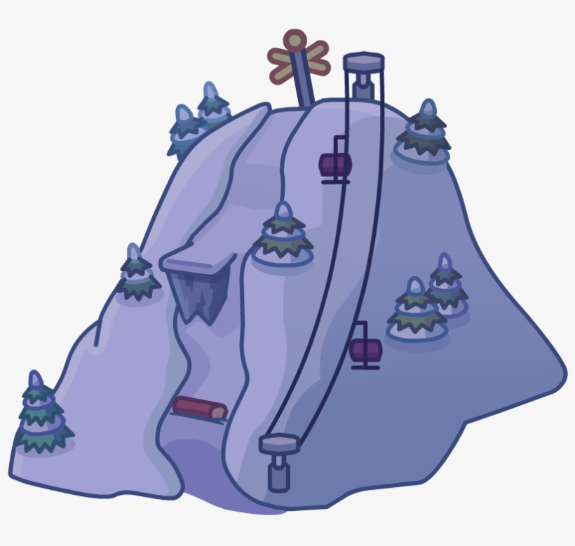 Holiday Party Map Icon Ski Hill - Club Penguin Map Icons - 834x720 PNG ...