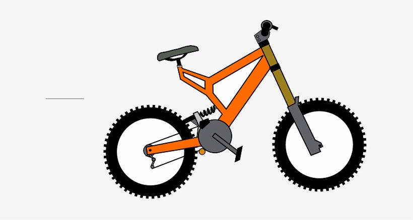 Mountain, Cartoon, Bikes, Orange, Transportation, Bike - Letter B Flash ...