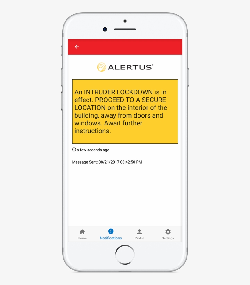 Iphone 7 Silver Vertical Mobile App Alert Message 2017 - 584x1024 PNG ...