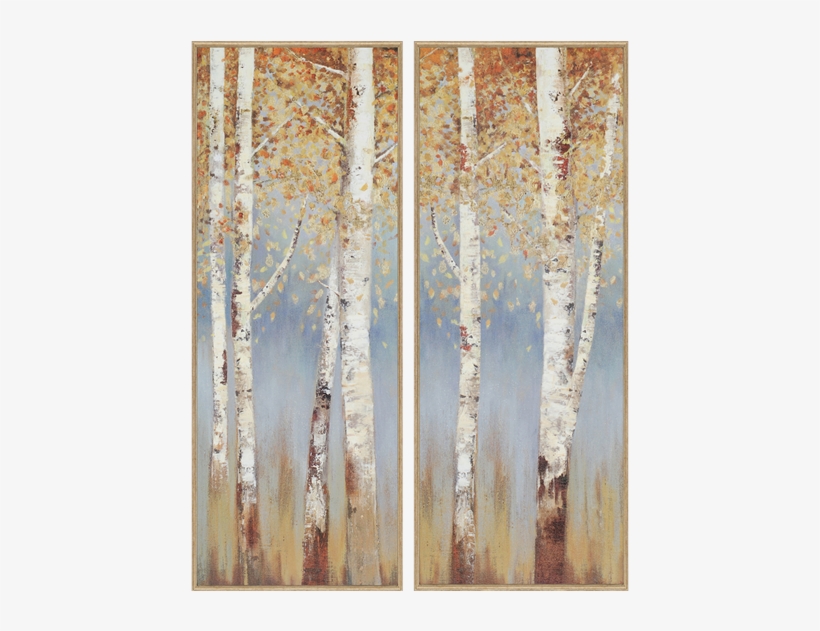 Birch Trees Pk/2 - Allison Pearce Canvas Art Prints - Butterscotch ...