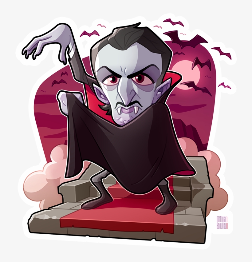 Classic Horror Monsters On Behance - Vampire - 850x850 PNG Download ...