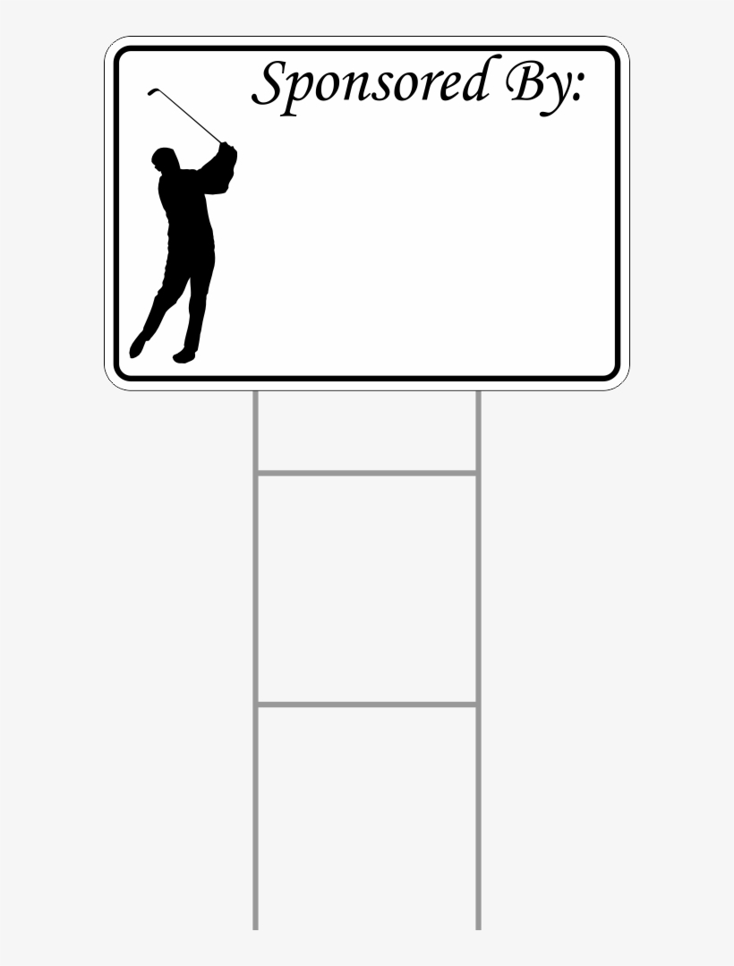 Golf Ball Tee Sponsor Yard Sign Blank Starting At $3 - Golf Cart ...
