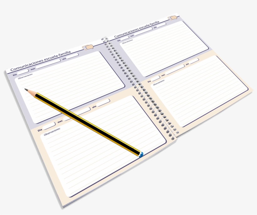 School Diary For Children 3-6 Years - Paper - 1740x1368 PNG Download ...