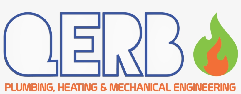 Qerb Plumbing & Heating - Electric Blue - 5103x1786 PNG Download - PNGkit