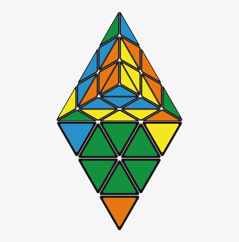 Pretty Patterns Pyraminx Triangle 440x762 Png Download Pngkit