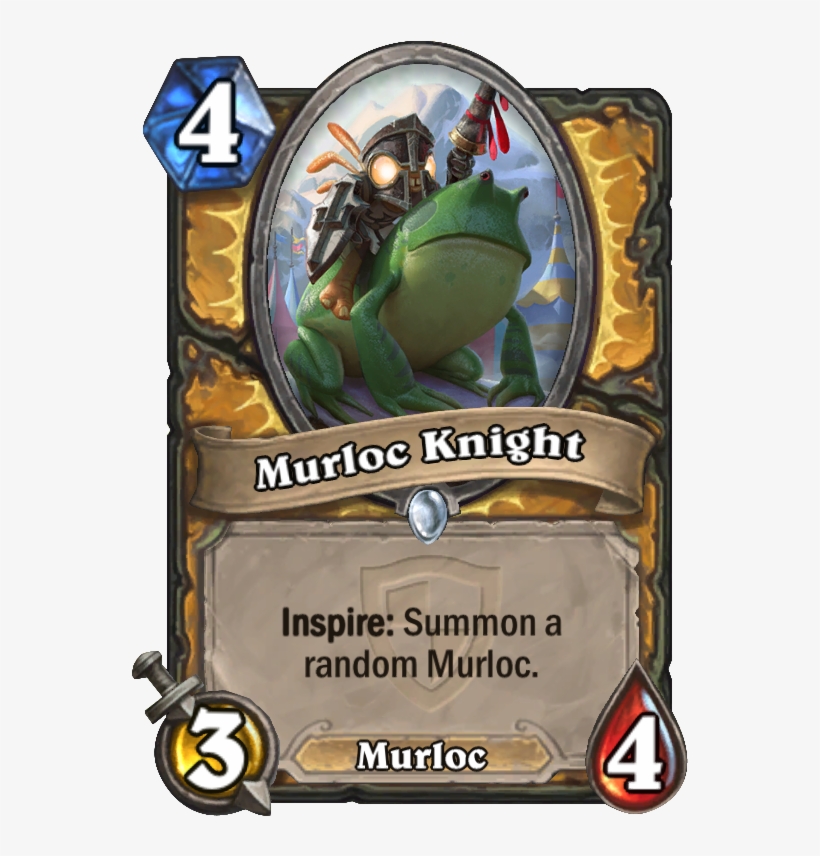 Murloc Knight Card - Hearthstone Mech C Thun - 567x811 PNG Download ...