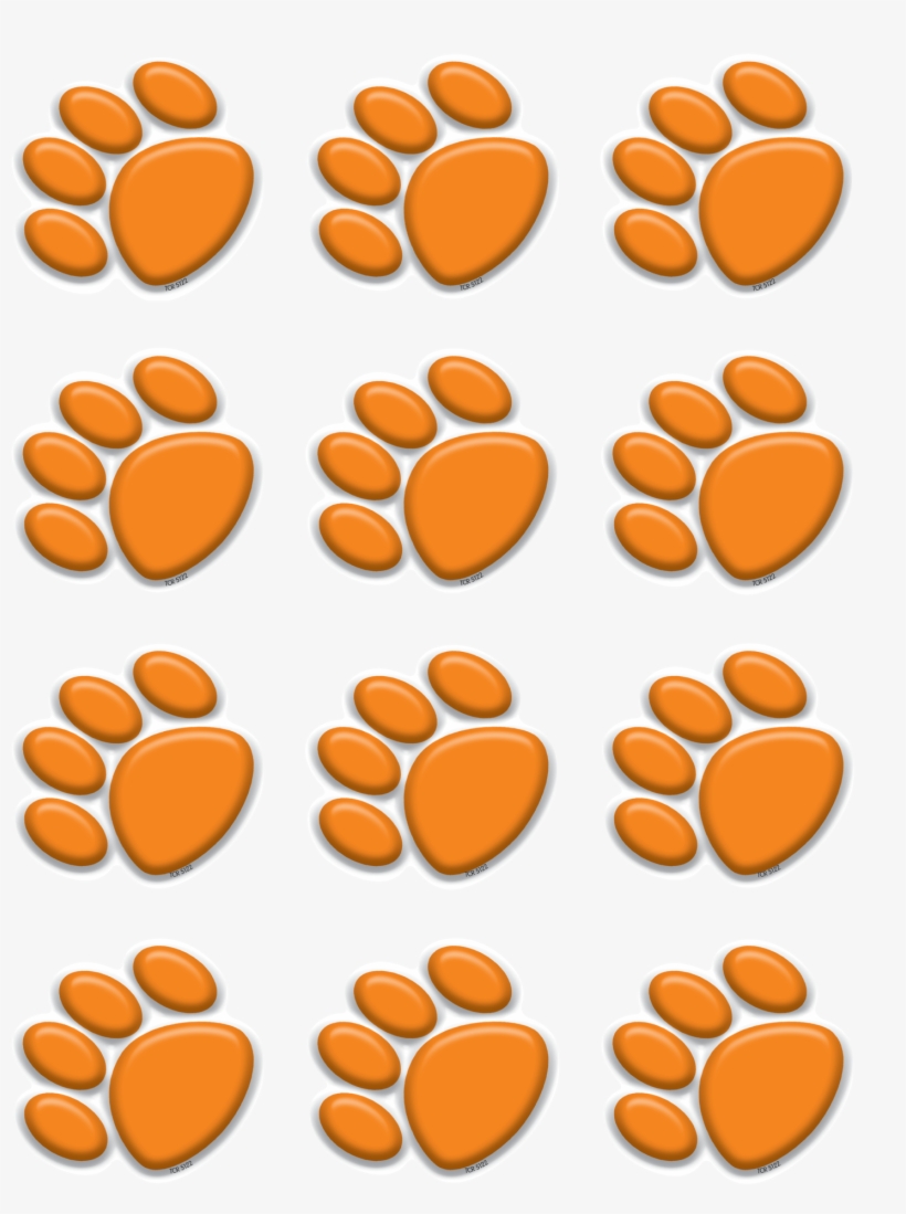 Orange Paw Prints - 1518x2000 PNG Download - PNGkit