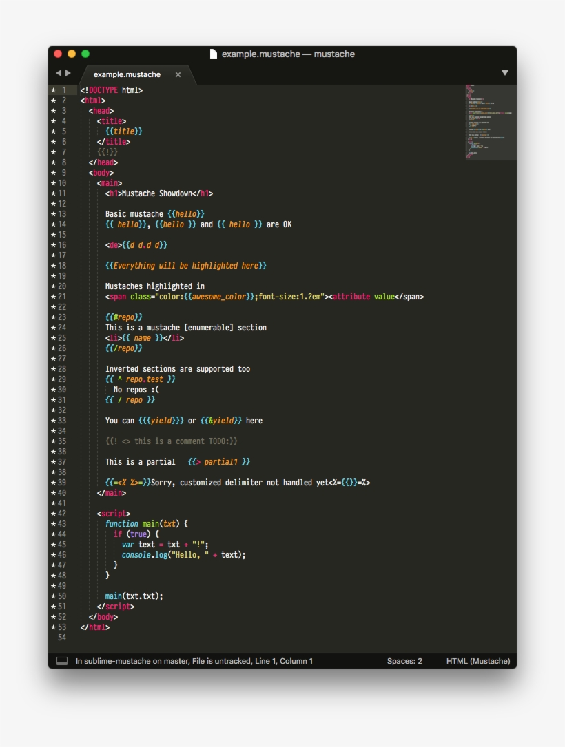 Monokai - Sublime Text 3 Mariana - 792x1016 PNG Download - PNGkit