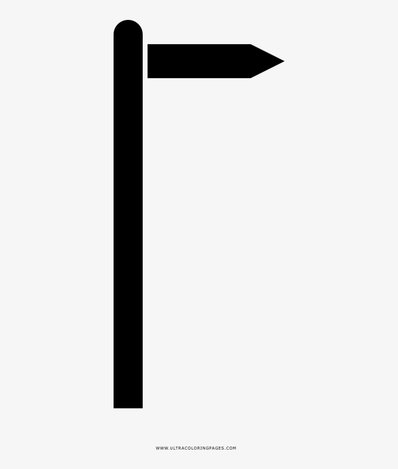 Sign Post Coloring Page - Sign - 1000x1000 PNG Download - PNGkit