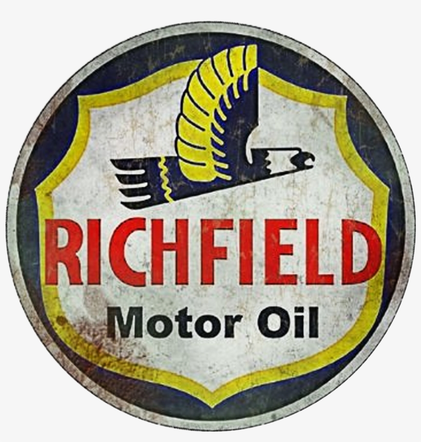 Vintage Richfield Motor Oil Sign - Emblem - 1800x2400 PNG Download - PNGkit