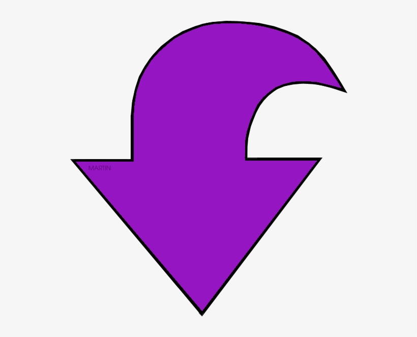 Purple Arrow - 576x648 PNG Download - PNGkit