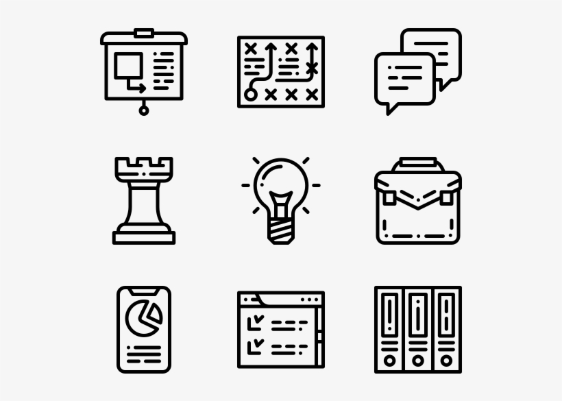 Download Transparent Strategy - E Commerce Icons Line Art Png - PNGkit