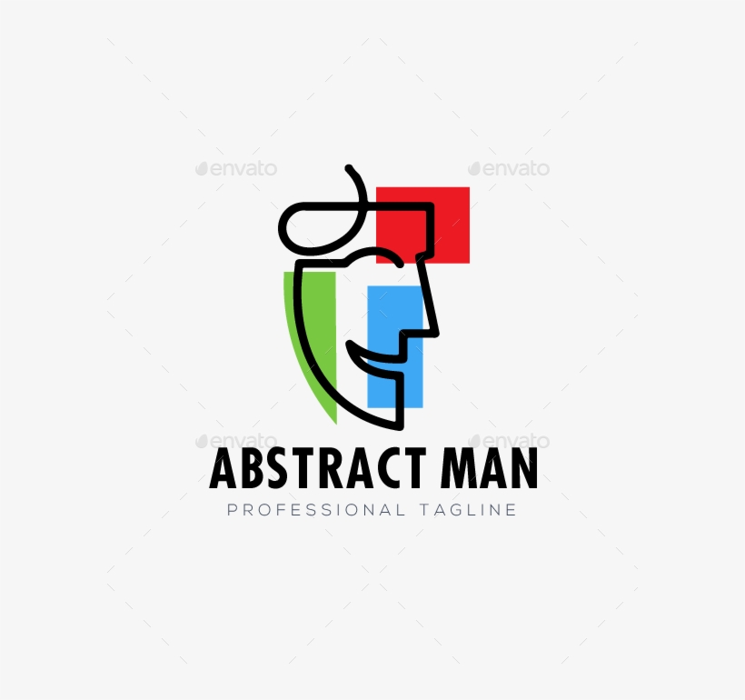 Abstract Man Face Logo - Graphic Design - 590x700 PNG Download - PNGkit