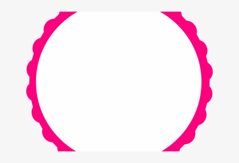 Download Transparent Vector Frame Clipart Scalloped Frame - Circle - PNGkit