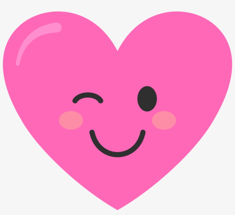 Pink Heart Emoticon