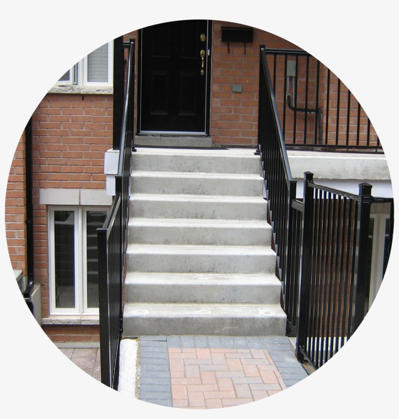 Precast Concrete Steps In Front Of Townhouse - Stairs - 1664x1664 PNG ...
