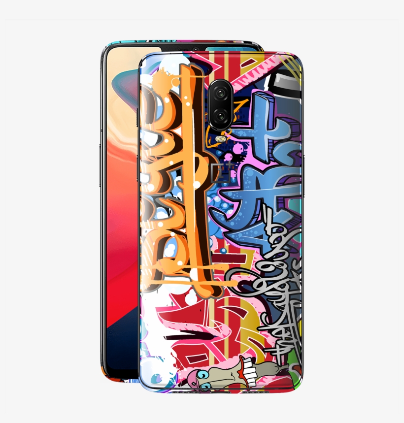 Oneplus 6t Print Custom Signature Graffiti Skin Wrap - Smartphone ...