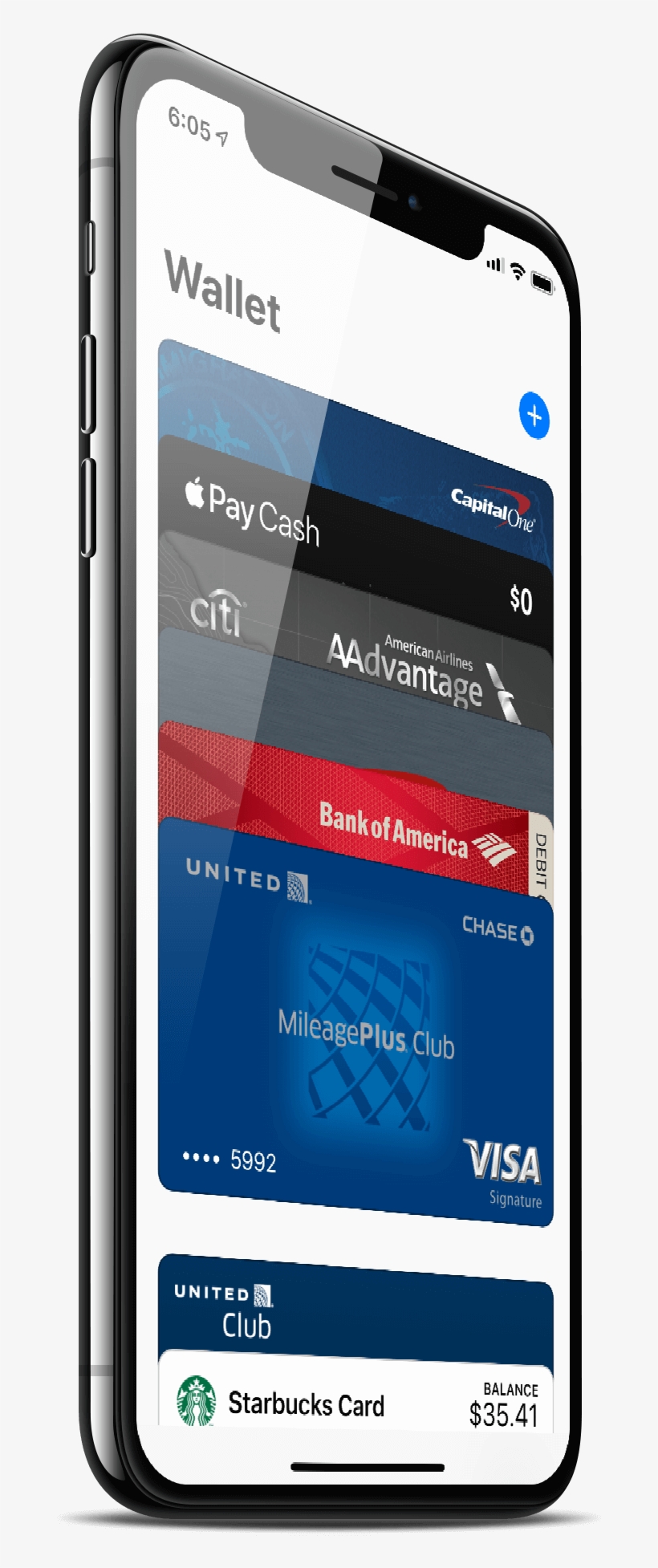Apple Wallet On Iphone Xs - Smartphone - 1000x2000 PNG Download - PNGkit