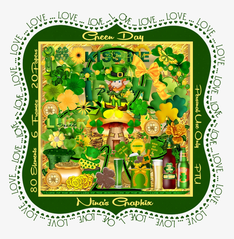 Tag I Made Using My "green Day" Kit - Decoration - 757x756 PNG Download ...