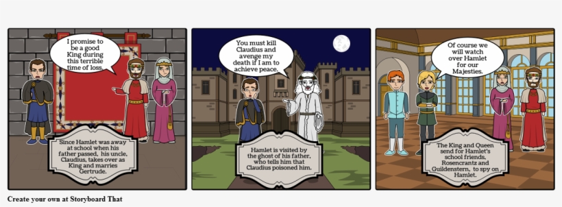 Hamlet - Cartoon - 1164x385 PNG Download - PNGkit
