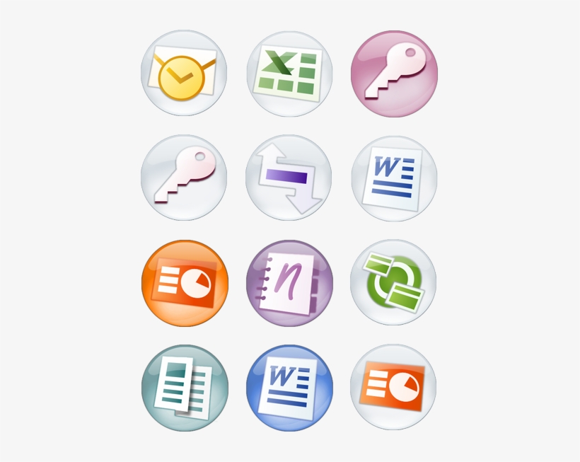 Microsoft Office 2007 Orbs Icon Pack By Wstaylor - 552x592 PNG Download ...